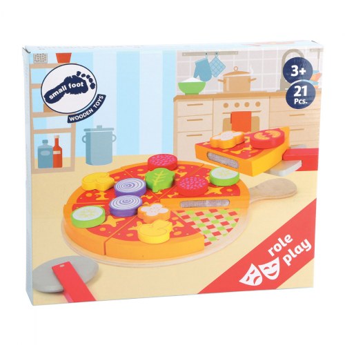 Cuttable Pizza Wooden Playset