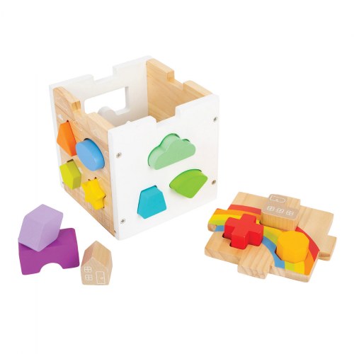 Wooden Rainbow Shape Sorter