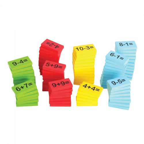 Wooden Math Number Tiles Educational Toy