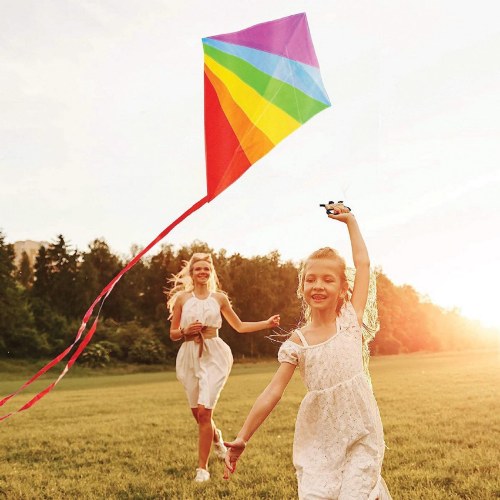 Large Rainbow Diamond Kite