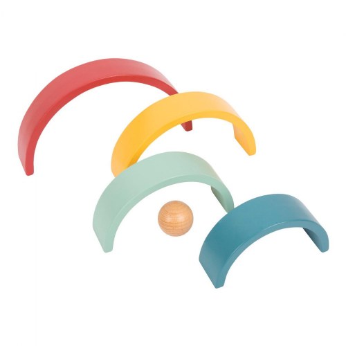 Wooden Rainbow Building Blocks