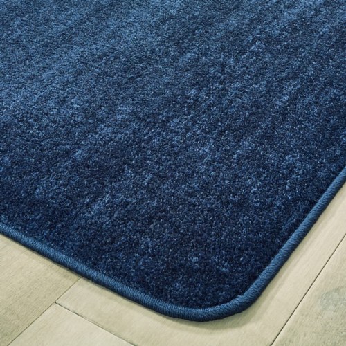 Mt. St. Helens Solid Color Carpet - Blueberry Blue - 4' x 6' Rectangle