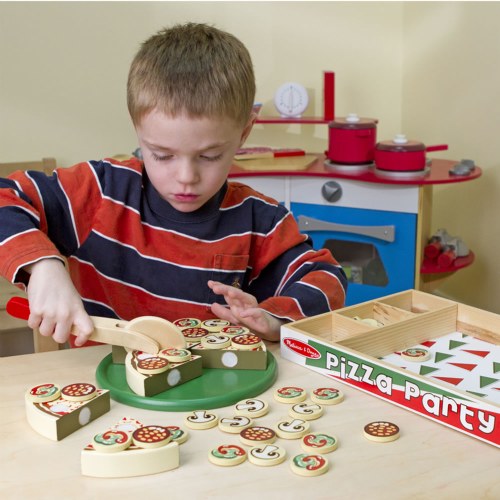 Wooden Pizza Party Set