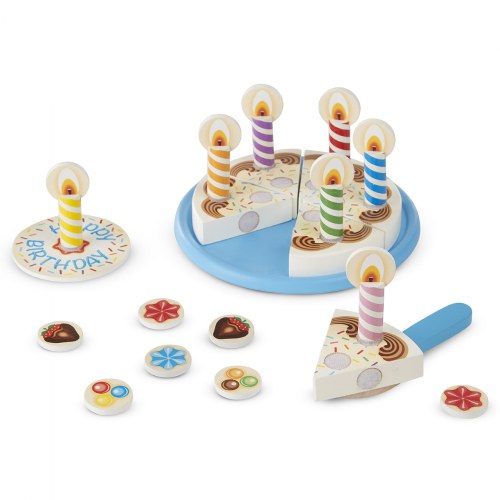 Wooden Birthday Party Cake Set