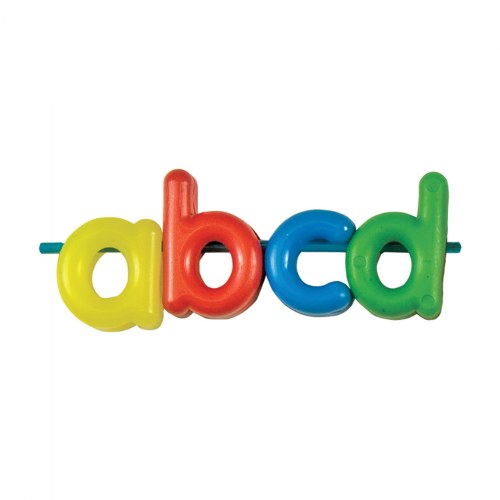 Lacing Lower Case Letter Beads & Chenille Stems