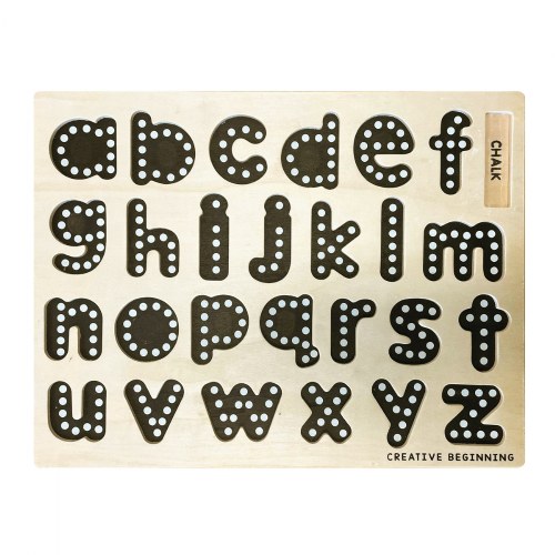 Chalkboard-Based Alphabet & Number Puzzles