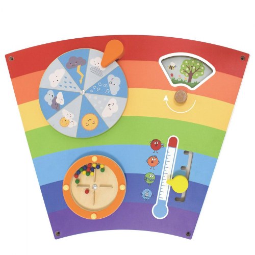 Interactive Rainbow Activity Wall Panels
