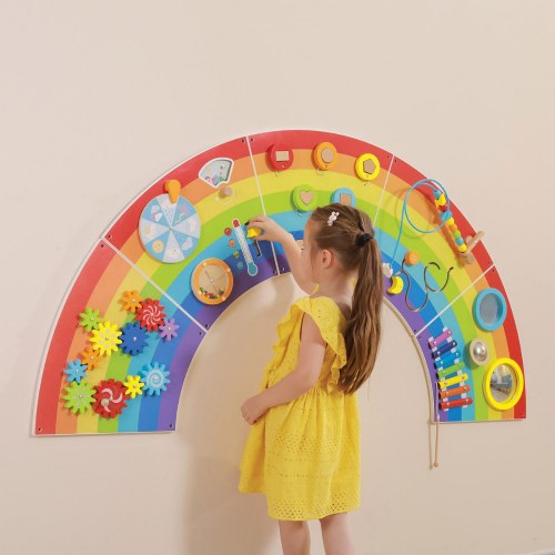 Interactive Rainbow Activity Wall Panels