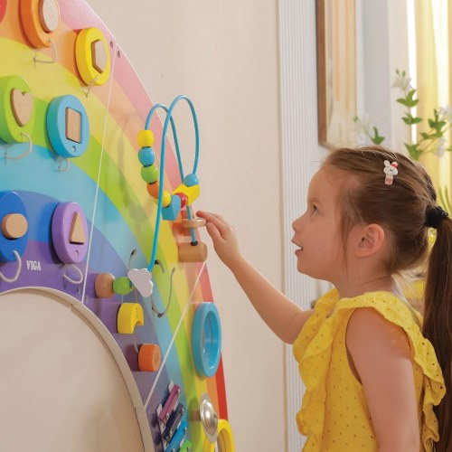 Interactive Rainbow Activity Wall Panels