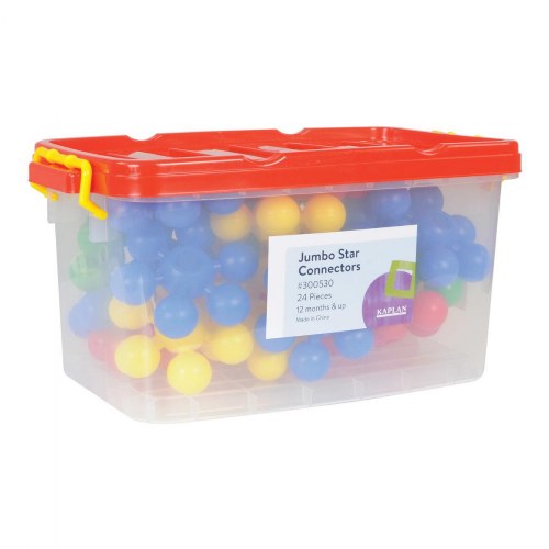 Jumbo Star Connectors Manipulative Set - 24 Pieces