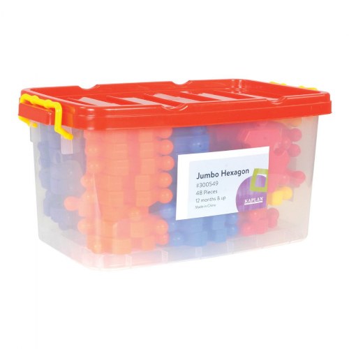 Jumbo Hexagon Manipulative Set - 48 Pieces
