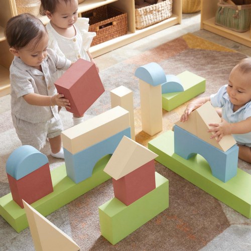 Jumbo Foam Colored Blocks - 36 Pieces