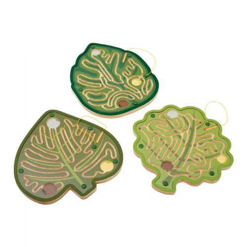 Nature's Paths Magnetic Leaf Mazes - Set of 3