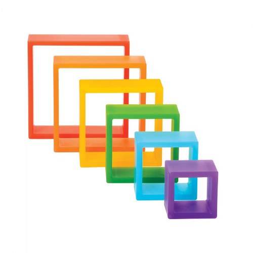 Discovery Squares - Rainbow - 6 Pieces