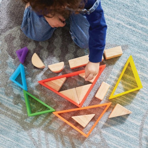 Discovery Triangles - Rainbow - 6 Pieces