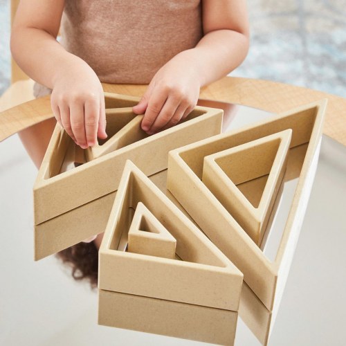 Discovery Triangles - Natural - 6 Pieces