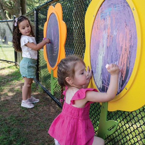 Floral Fence Easel - Yellow Sunflower