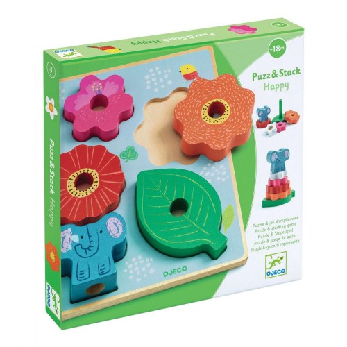 Wooden Puzzle & Stacking Set