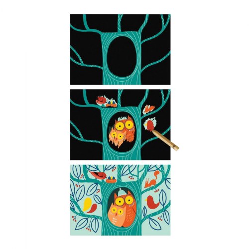 Animal Scratch Color Sheet Set