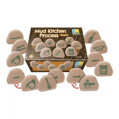 Sensory Mud Kitchen Play Stones and Activity Cards