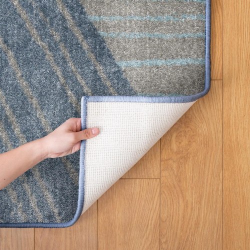 Sense of Place Geometric Carpet - Blue - 8' x 12' Rectangle
