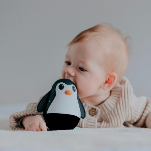 Silicone Penguin Wobble with Chimes