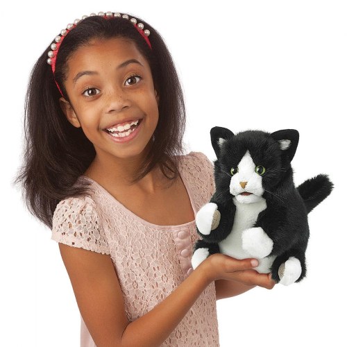 Tuxedo Kitten Hand Puppet