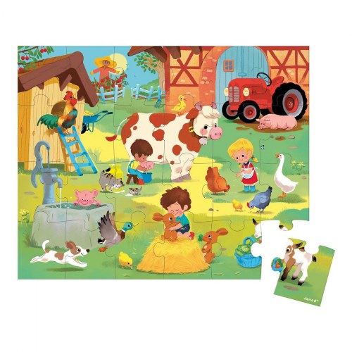 A Day at the Farm Puzzle - 24 Pieces