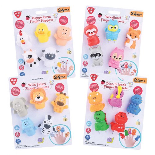 Assorted Animal Finger Puppets - Set of 20