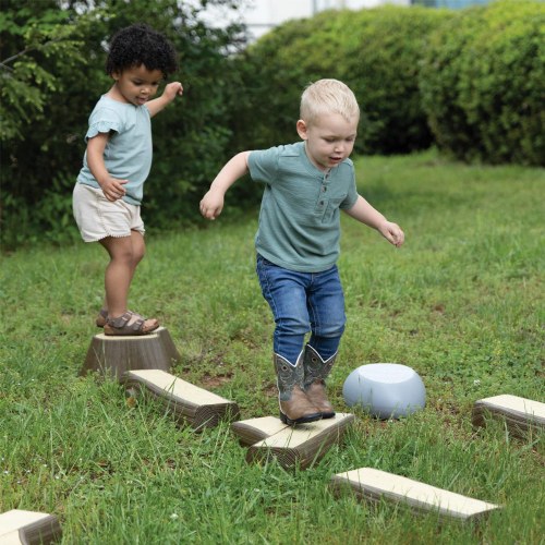 Timber Trail Stepping Logs Set - 16 Pieces