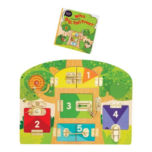 Wooden Lock & Latch Board