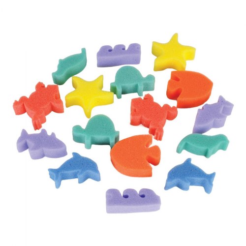 Ocean Shapes Paint Sponges - 16 Pieces
