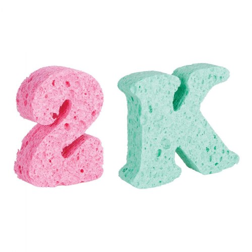 ABC & 123 Sponge Set - 3" Uppercase Letters & Numbers