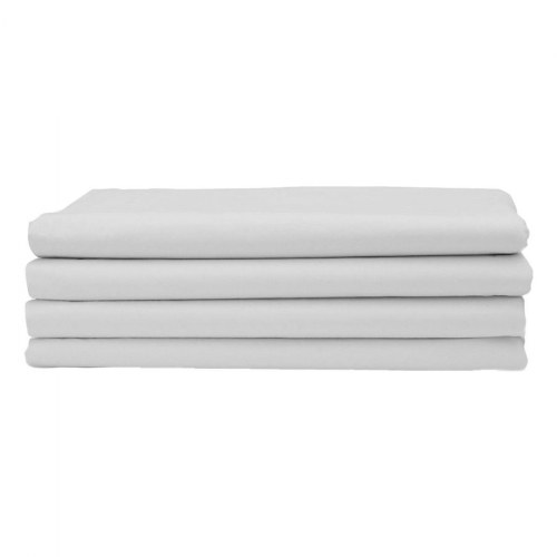 Value Line Toddler White Cot Sheet - Set of 4