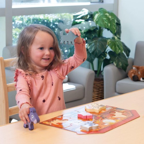 My First Montessori Puzzles with Wooden Animal Characters