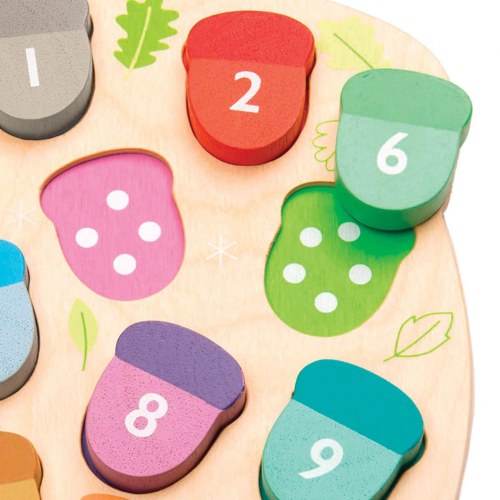 How Many Acorns? Count & Match Game