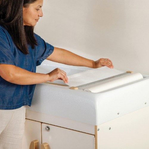 White Changing Table with Stairs