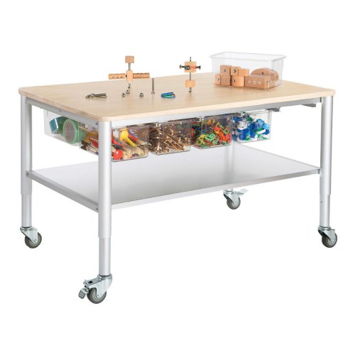 Mobile Rectangle Makerspace Table