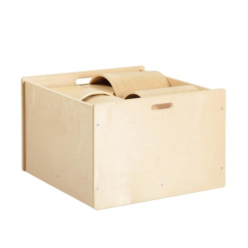 4-Sided Block Storage Box on Wheels