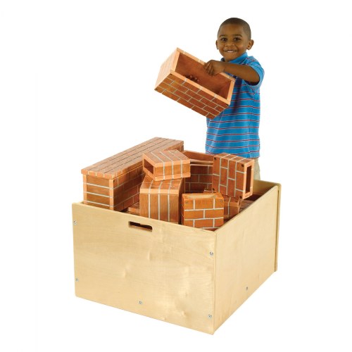 4-Sided Block Storage Box on Wheels