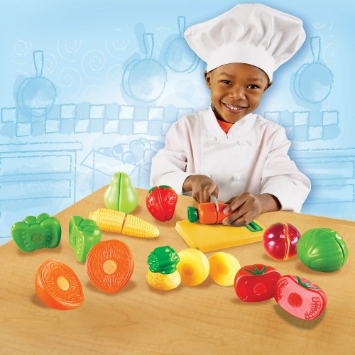 Pretend Play Sliceable Fruits and Veggies - 23 Pieces