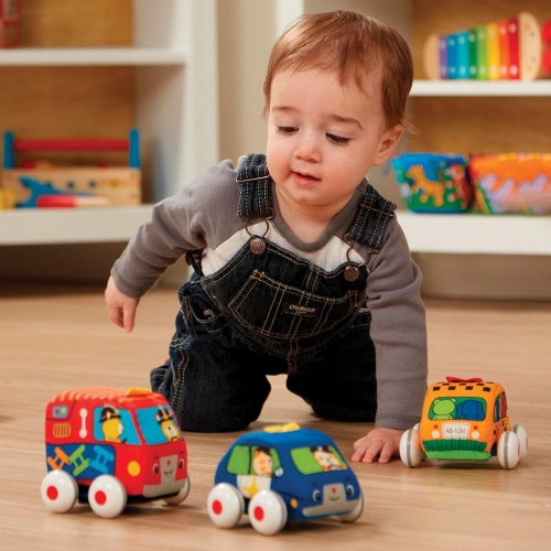 Community Pull-Back Vehicles - Set of 4