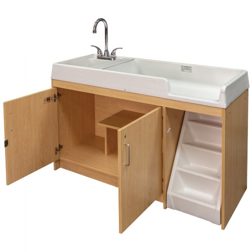 Left Handed Changing Table with Sink