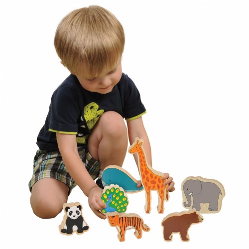 Large Wooden Play Animals (Set of 7)
