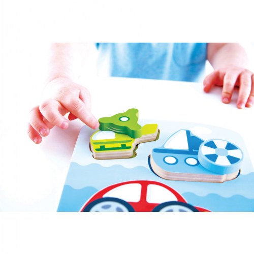 Chunky Dynamic Vehicle Puzzle With Spinning Pieces