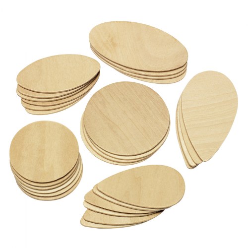 Giant Wooden Shapes - 60 Pieces