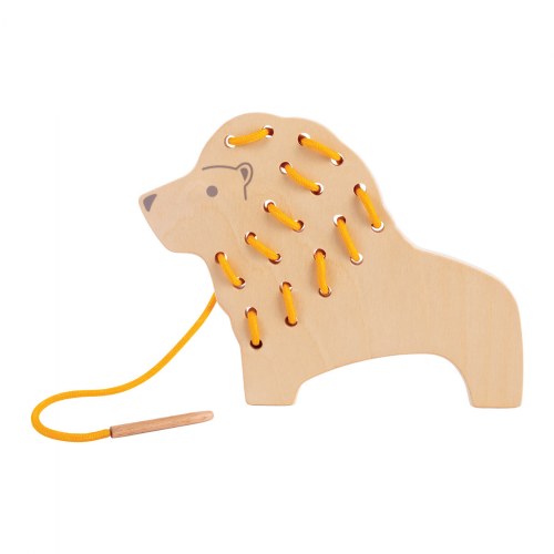 Safari Wooden Lacing Animals - Set of 5