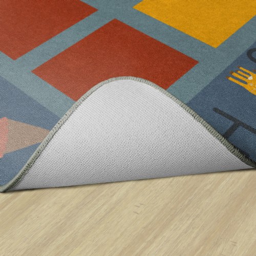 ABC Natural Phonics Seating Carpet - 8'4" x 12' Rectangle