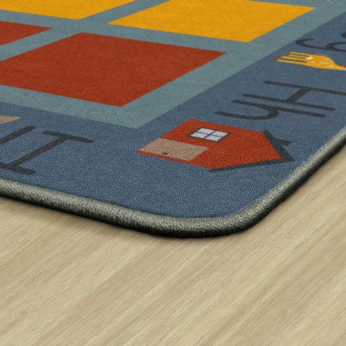 ABC Natural Phonics Seating Carpet - 8'4" x 12' Rectangle