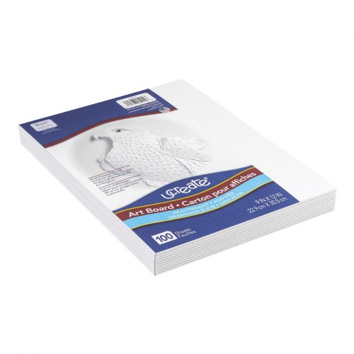 White Tagboard Packs - 100 Sheets Each